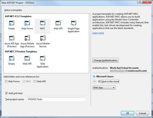 ASP.NET with Azure Active Directory - VSO2GO Episode 1