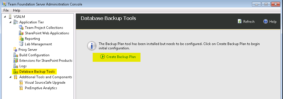 Backing up your TFS 2012