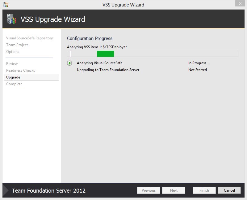 VSS to TFS upgrade made easy