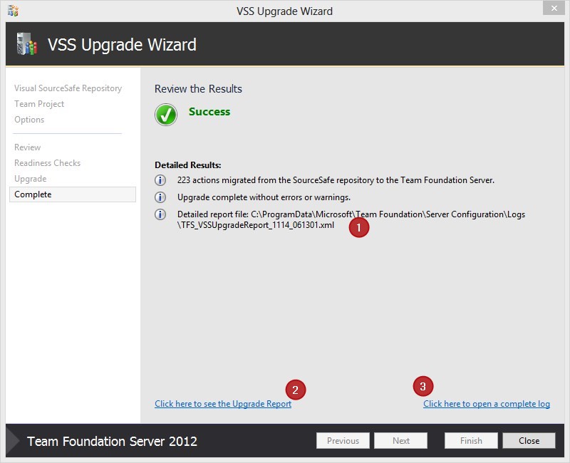 VSS to TFS upgrade made easy